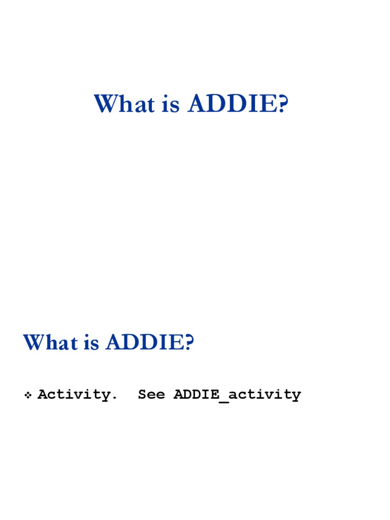 Understanding the ADDIE Model Steps | PDF | Art
