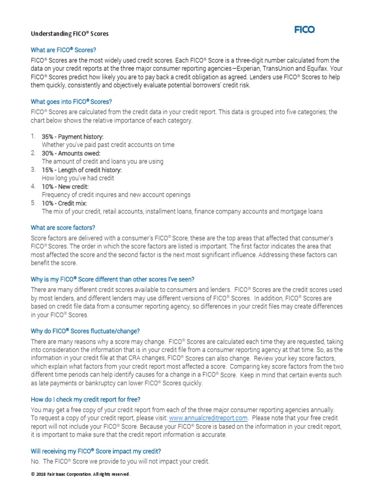 Understanding FICO® Score Components | PDF | Credit History | Credit Score