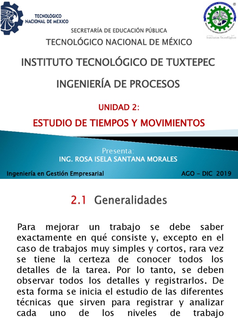 Unidad 2 Estudio De Tiempos Y Movimientos Pdf Herramientas Mano