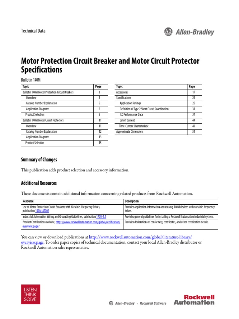 Motor Protection Circuit Breaker and Motor Circuit Protector ...