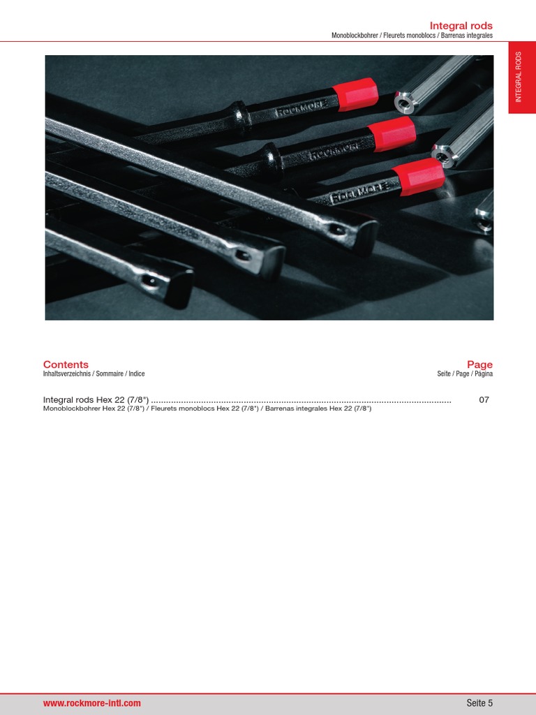 Integral Rods Catalog Section | PDF