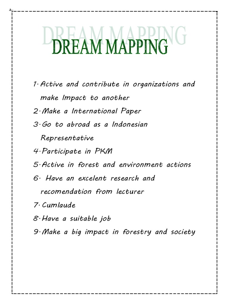 Dream Mapping for Impactful Careers | PDF | Career & Growth