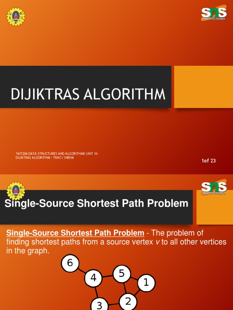 Dijiktras Algorithm | PDF | Theoretical Computer Science | Discrete Mathematics
