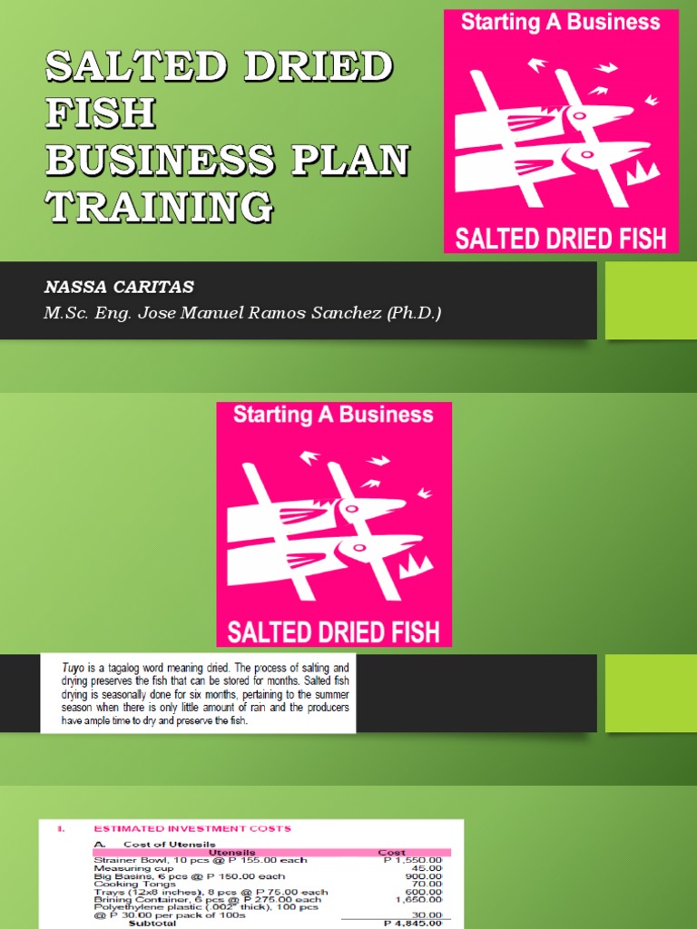 Dried Fish Business Plan Training | PDF