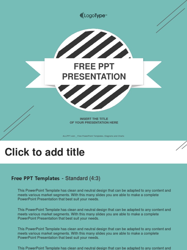 Ribbon Banner PowerPoint Templates Standard | PDF