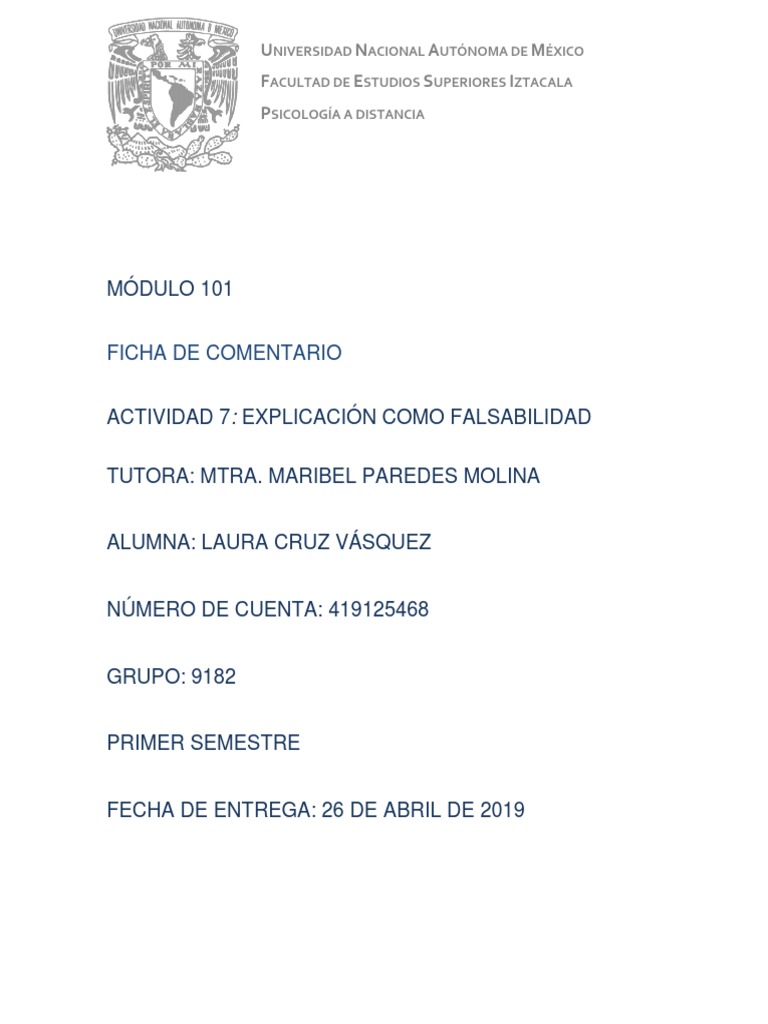 Explicación Como Falsabilidad | PDF | Karl Popper | Science