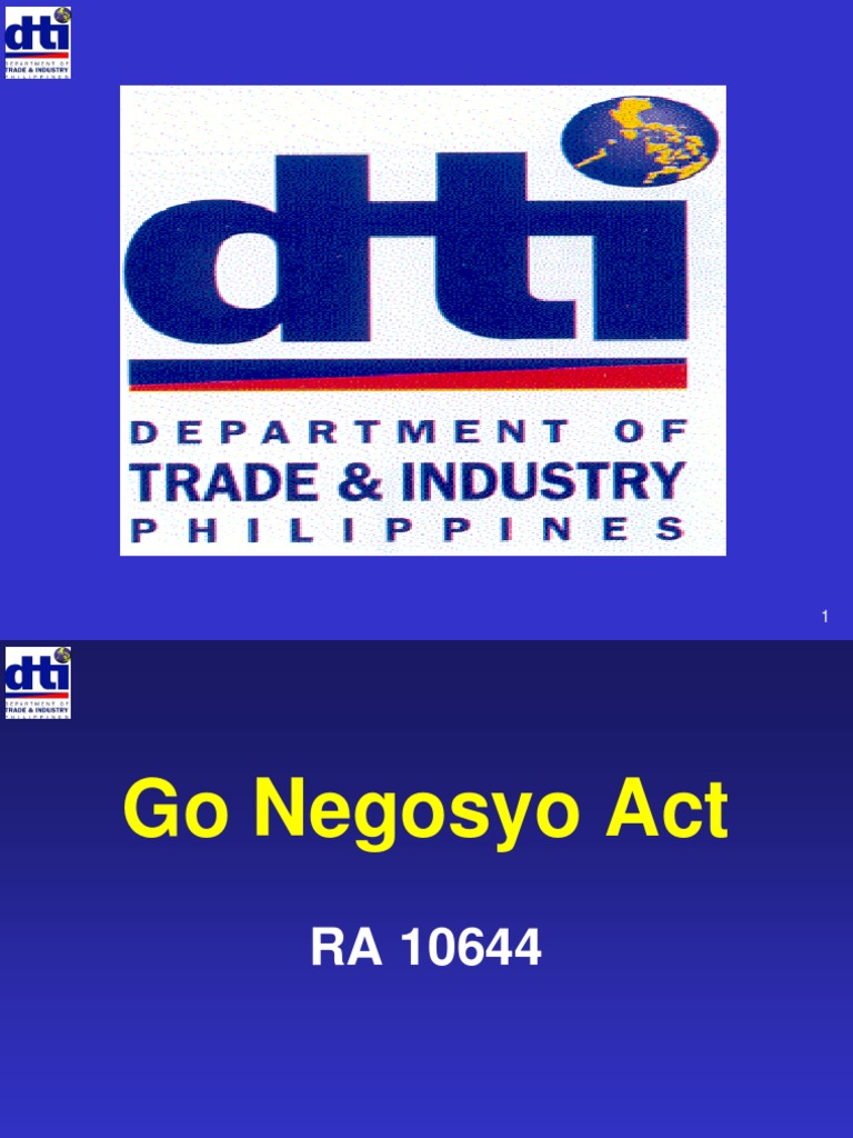 Go Negosyo Act | PDF | Small And Medium Sized Enterprises ...