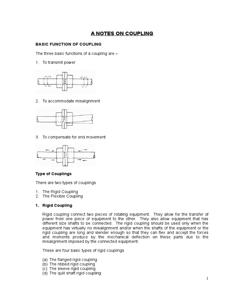Coupling | PDF | Machines | Mechanical Engineering
