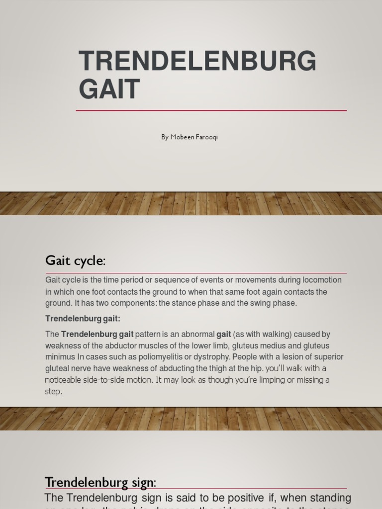 Understanding Trendelenburg Gait | PDF | Self-Improvement | Wellness