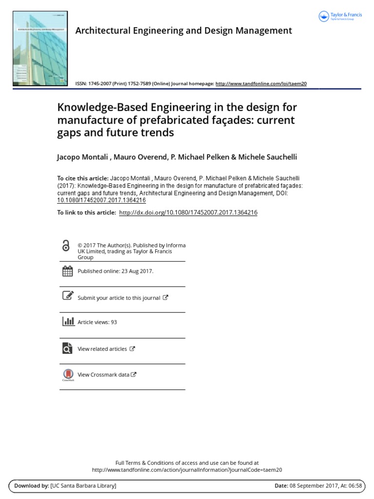 Knowledge-Based Engineering in The Design For Manufacture of ...