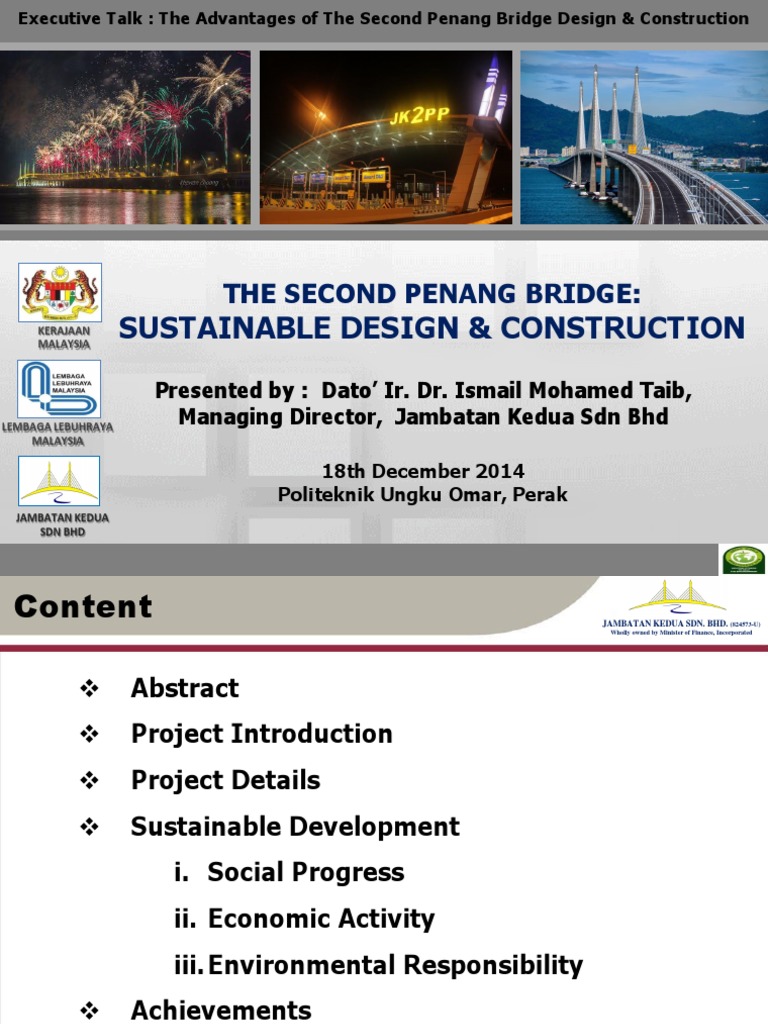 Second Penang Bridge: Design & Impact | PDF | Deep Foundation | Civil ...