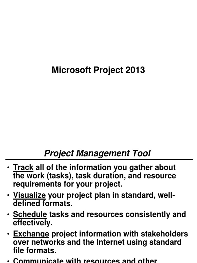 MS Project Tutorial | Download Free PDF | Project Management | Computing