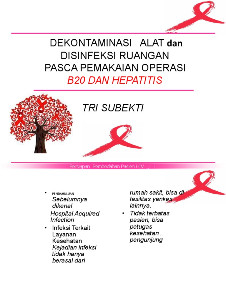 Dekontaminasi Alat Disinfeksi Ruangan Pasca Pemakaian Operasi | PDF