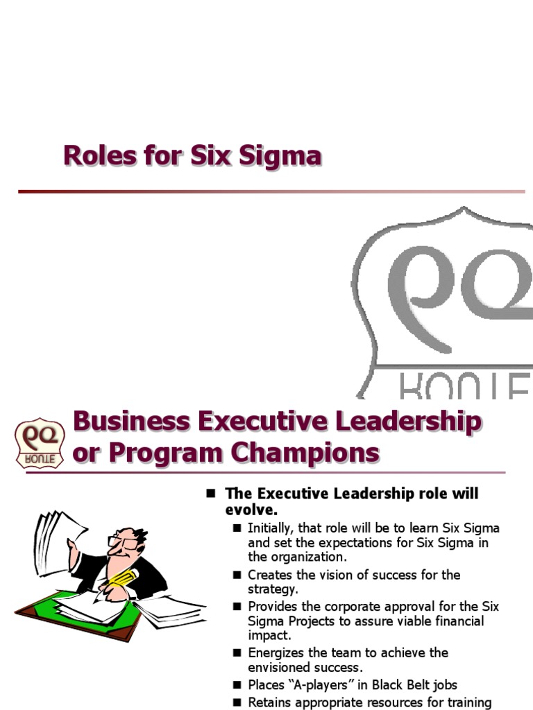 05 Roles For Six Sigma | PDF | Six Sigma | Project Management