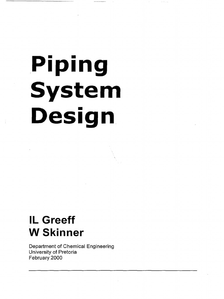 Piping System Design | PDF | Reynolds Number | Laminar Flow