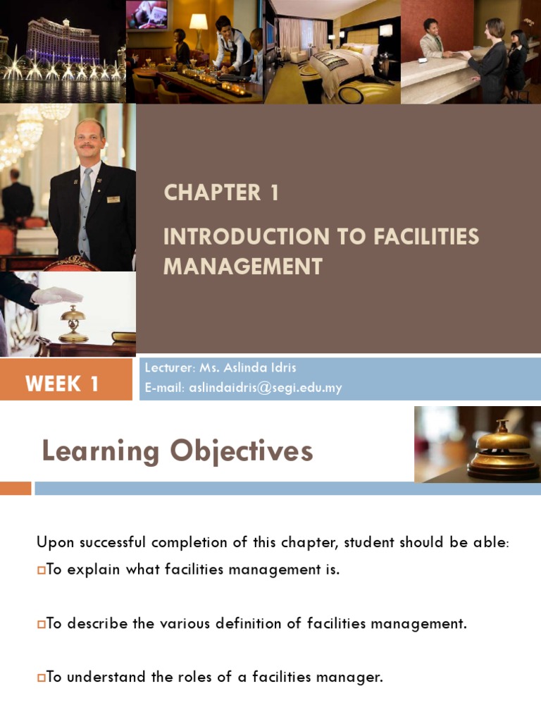 Chapter 1 - Introduction To Facility Management | PDF | Safety | Business