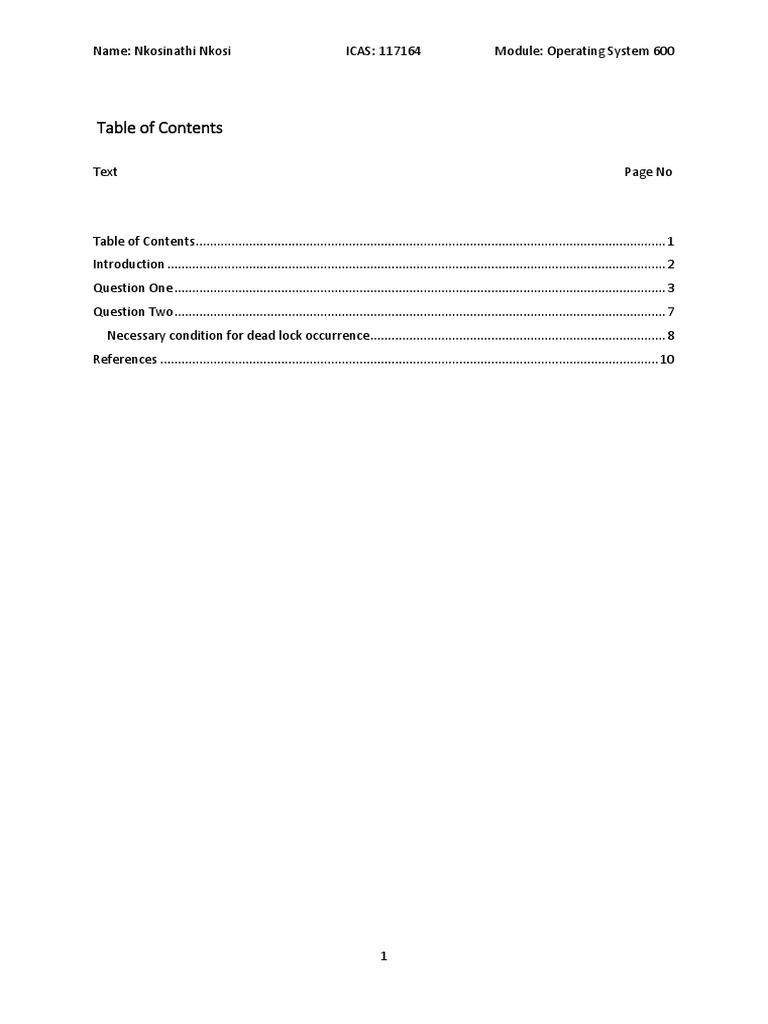 OS 600 Module Document | PDF | Scheduling (Computing) | Operating System