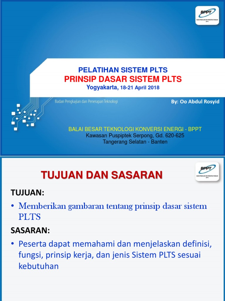 Prinsip Dasar PLTS | PDF