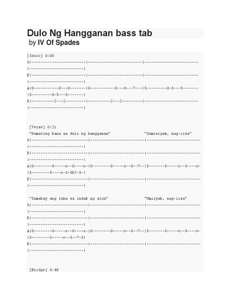 Mundo Bass Tab | PDF