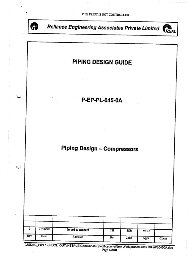 Compressor Piping | PDF