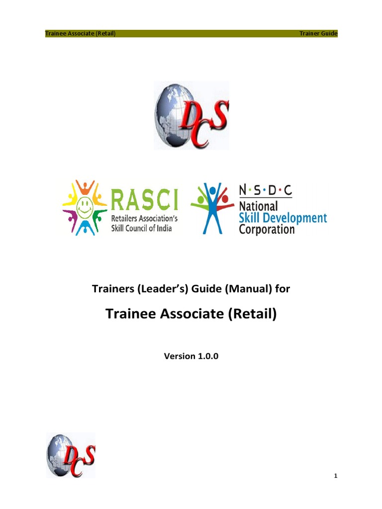 Training Guide for Retail Trainee Associates | PDF | Retail | Merchandising