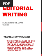 Editorial Writing: (Campus Journalism) | PDF