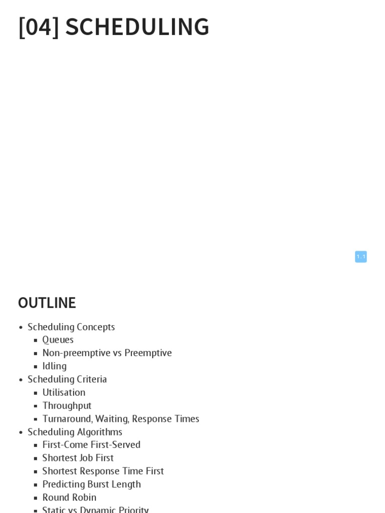 Scheduling | PDF | Scheduling (Computing) | Concurrent Computing
