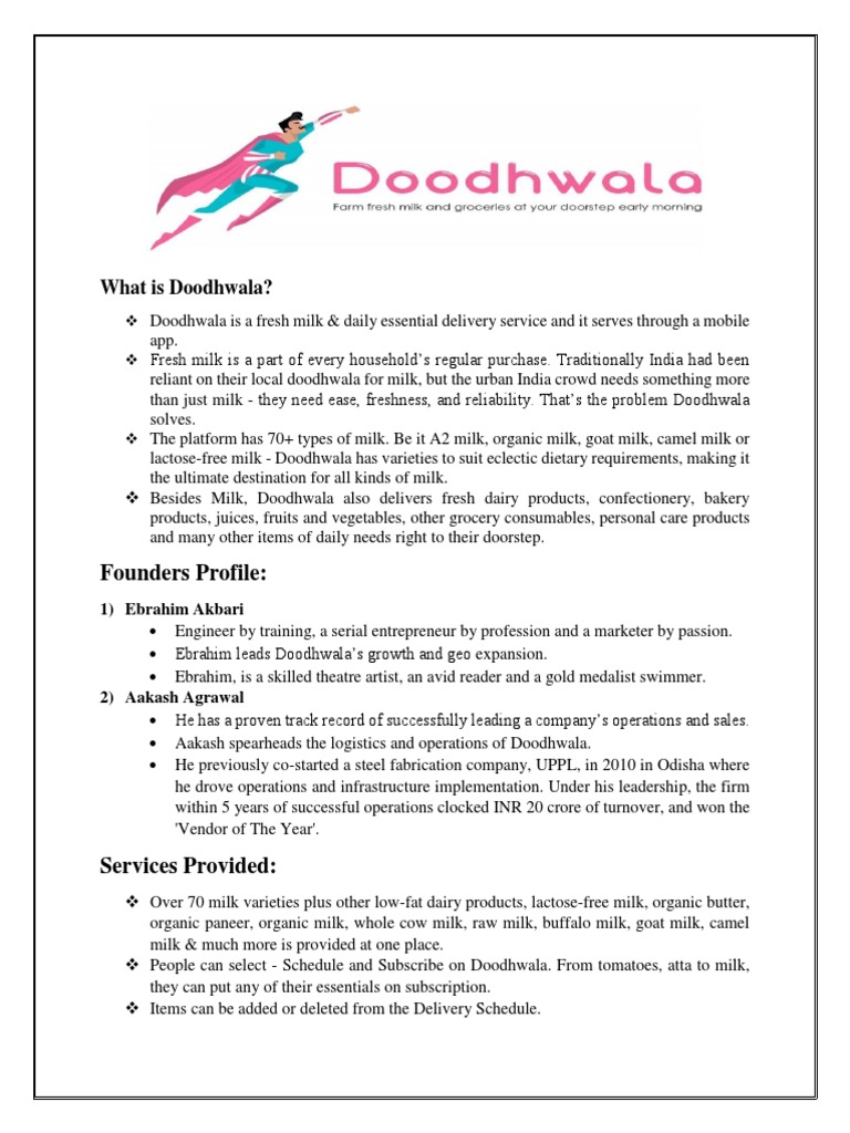 What Is Doodhwala | PDF