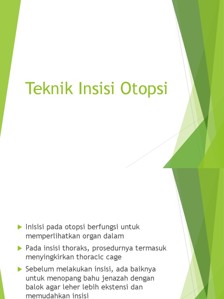 Teknik Insisi Otopsi | PDF