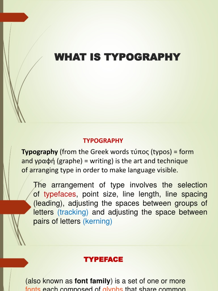 What Is Typography | PDF | Typography | Typefaces
