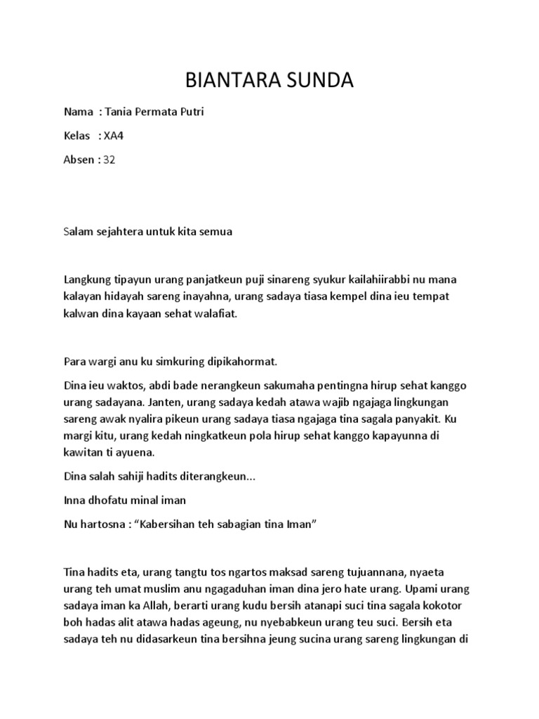 Biantara Sunda | PDF