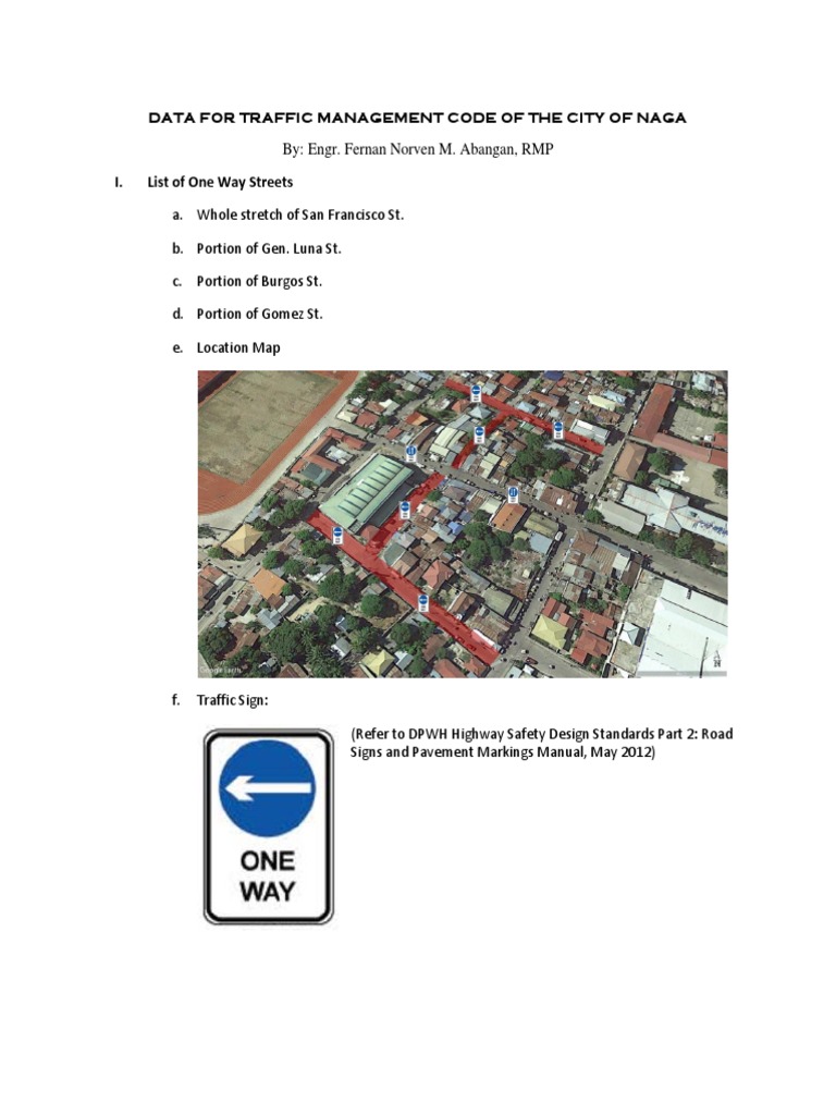 Location of Traffic Signs | PDF | Road Transport | Land Transport