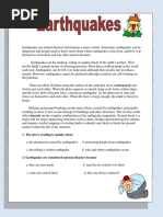 Natural Disasters Worksheetss | PDF | Natural Disasters | Earthquakes
