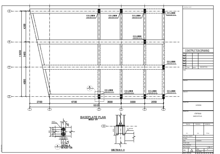 Construction Drawing: Baseplate Plan | PDF