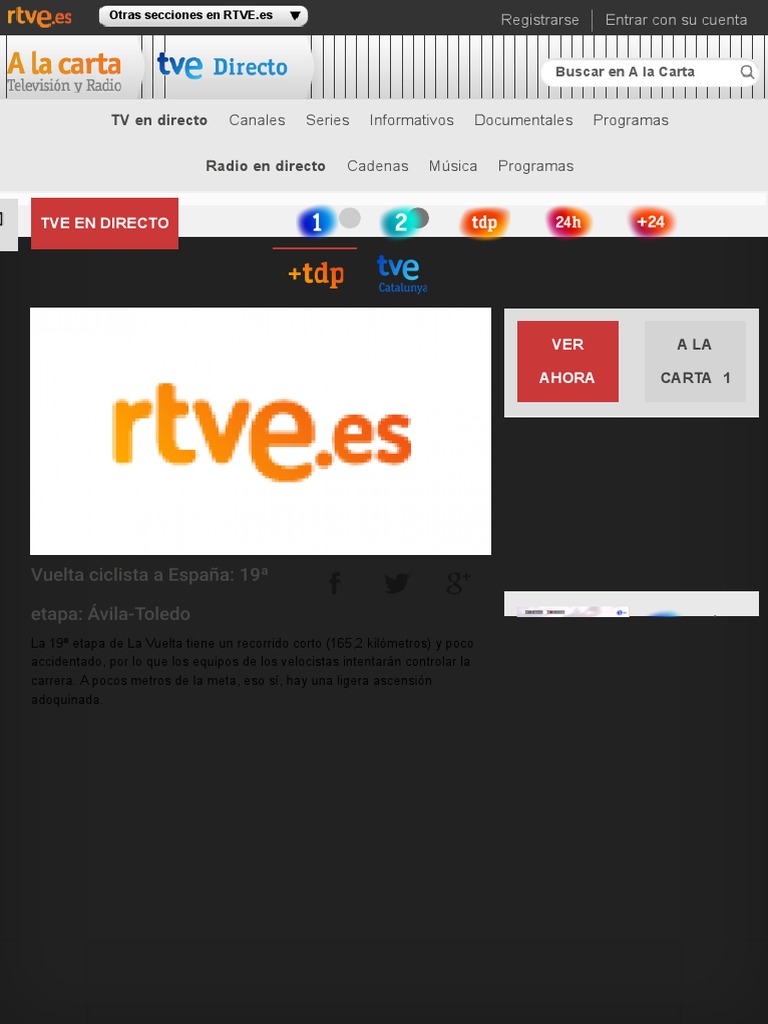 La 1 de TVE en Directo - RTVE - Es | PDF