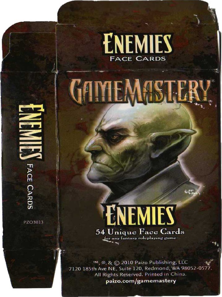 GameMastery Face Cards Bring Portraits to Your RPG | PDF