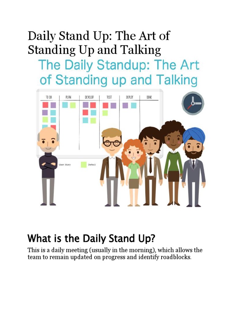 Daily Stand Up | PDF | Scrum (Software Development) | Business