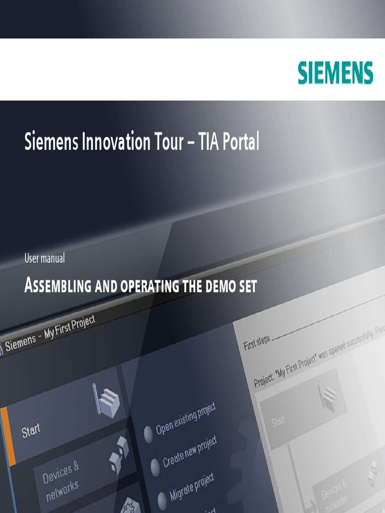 Siemens Innovation Tour - TIA Portal: Assembling and Operating The Demo ...