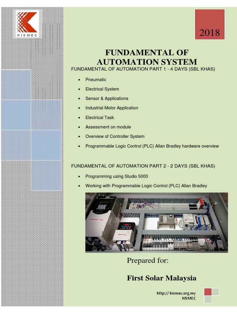 Automation Training at KISMEC Kedah | PDF | Programmable Logic ...