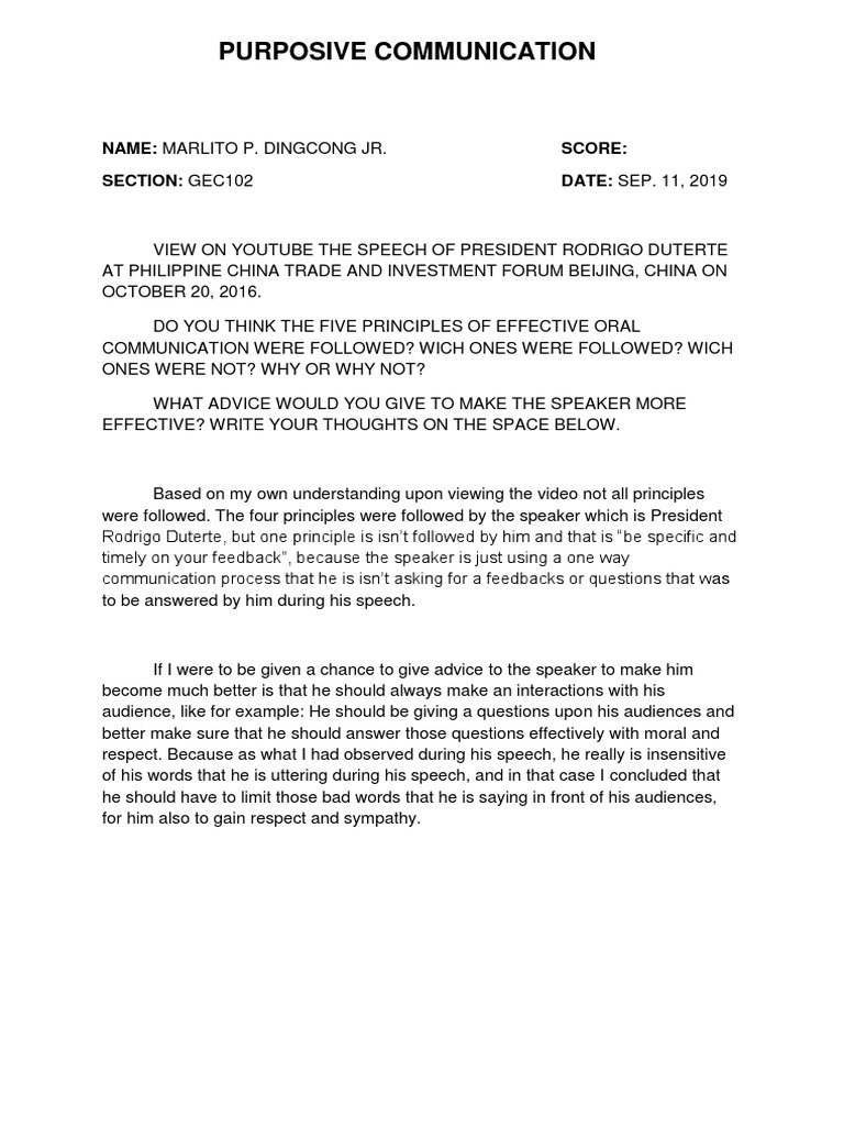 Purposive Communication | PDF | Career & Growth