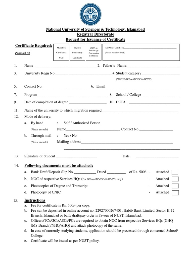 Certificate Issuance Application Form | PDF | Business