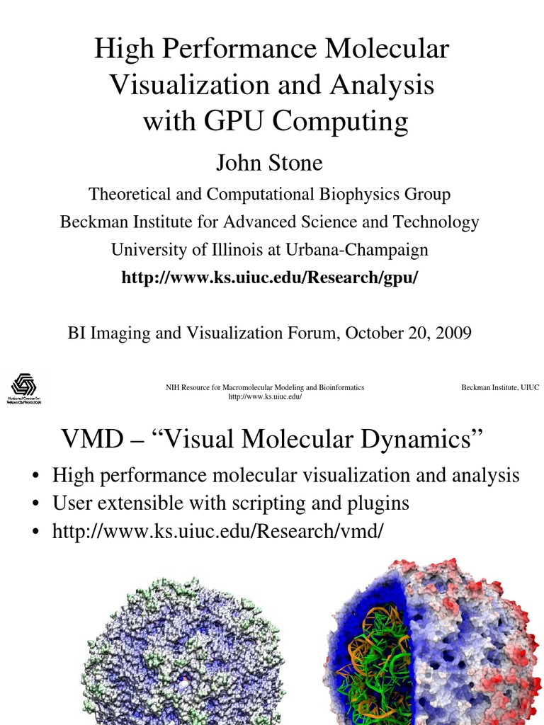 High Performance Molecular Visualization and Analysis With GPU Computing | PDF | Graphics ...