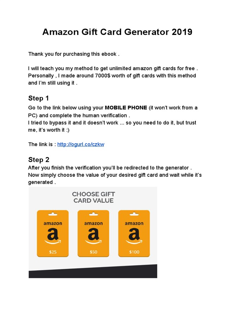 Free Amazon Gift Cards 2019 Working Trick LEAKED | PDF