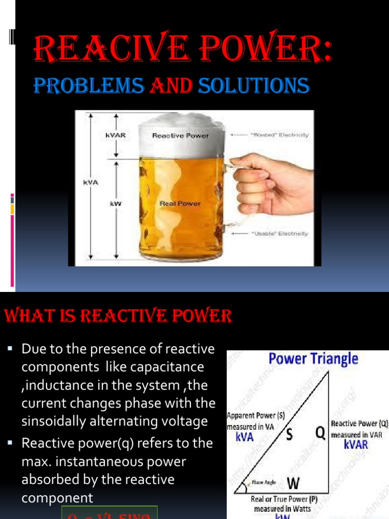 Reacive Power:: Problems Solutions | PDF | Ac Power | Electric Power