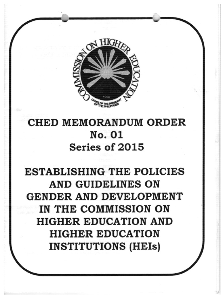 CHED Memorandum No. 01 Series 2015 PDF | PDF