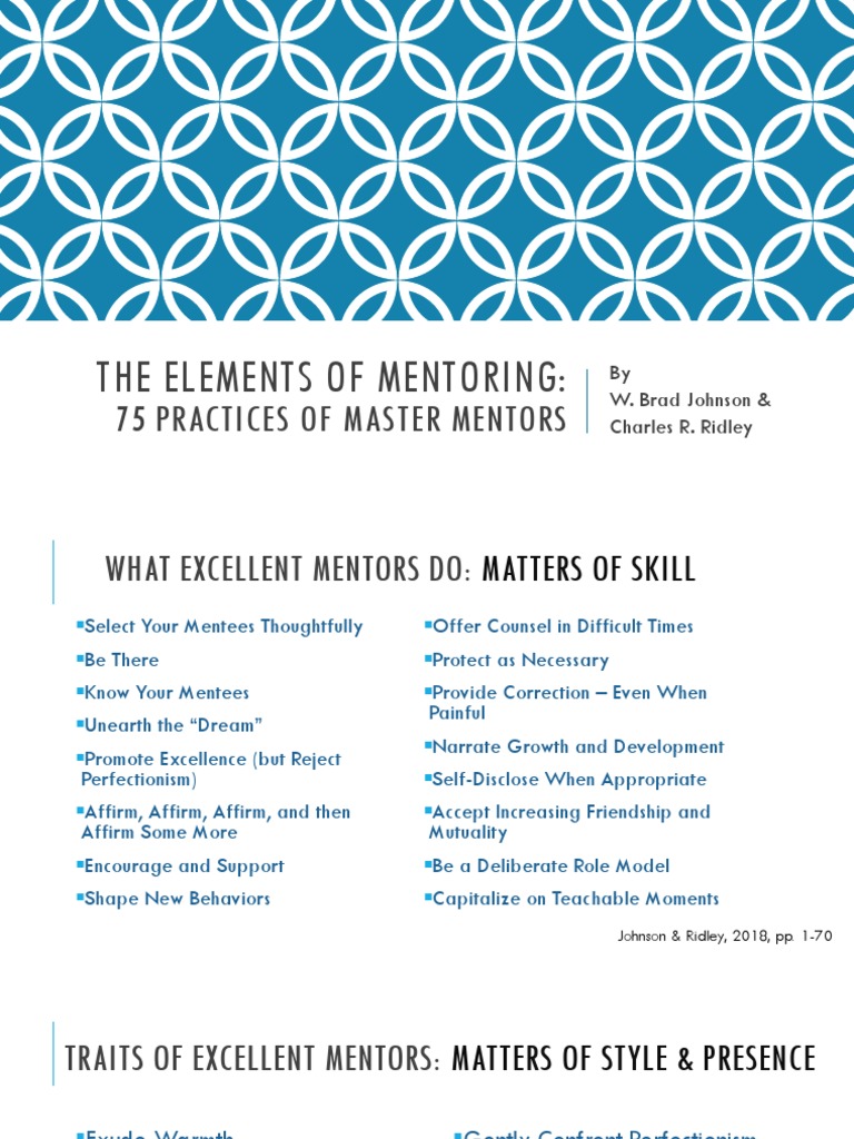 The Elements of Mentoring | PDF | Mentorship | Social Psychology