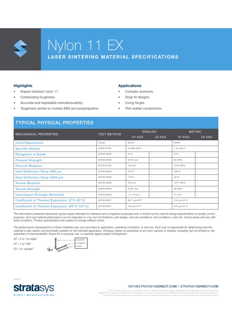 LS Nylon 11 Datasheet | Download Free PDF | Trademark | Materials Science