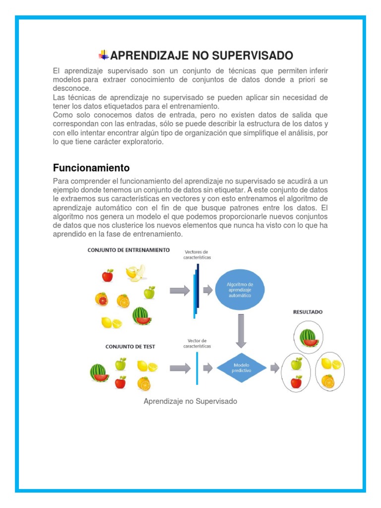 Aprendizaje No Supervisado: Clustering y Reducción | PDF | Inteligencia ...