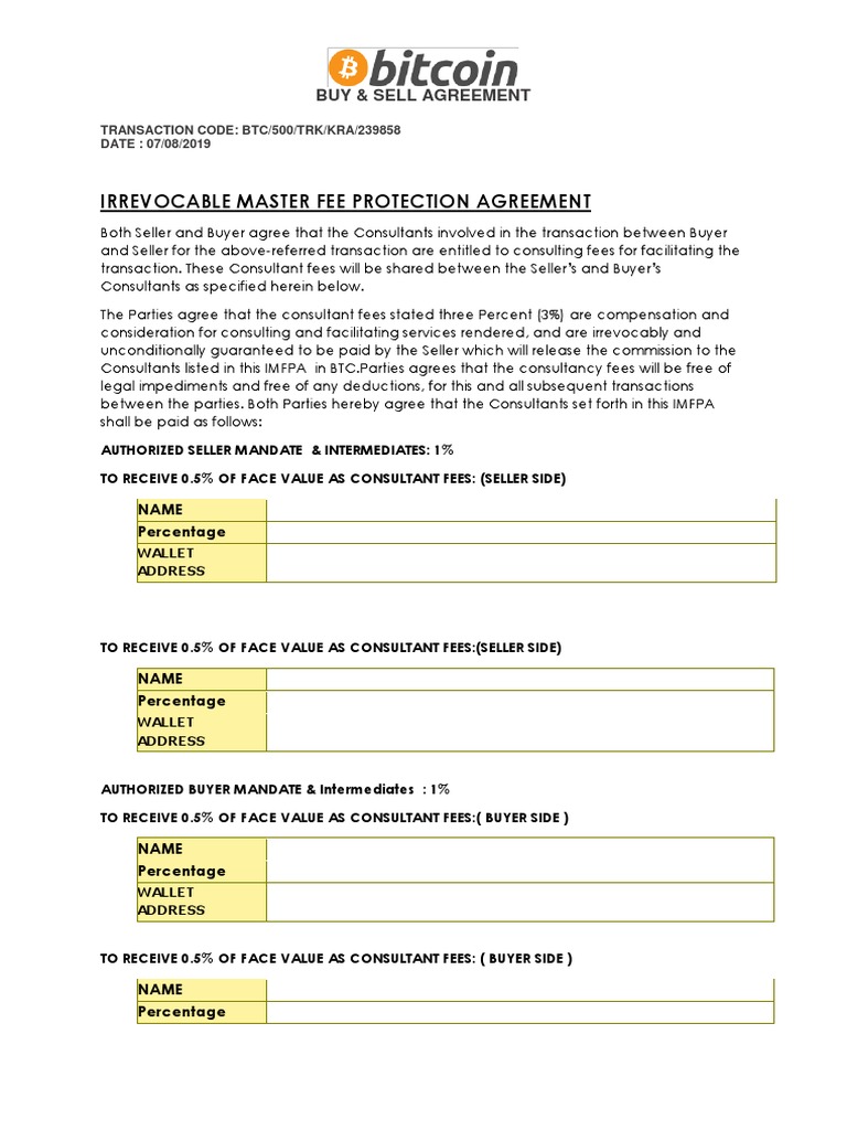 IMFPA | PDF | Indemnity | Financial Transaction