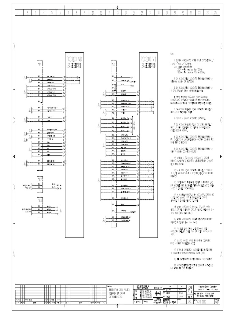 Generator Set Wiring Diagram For PCC 3100 PDF | PDF